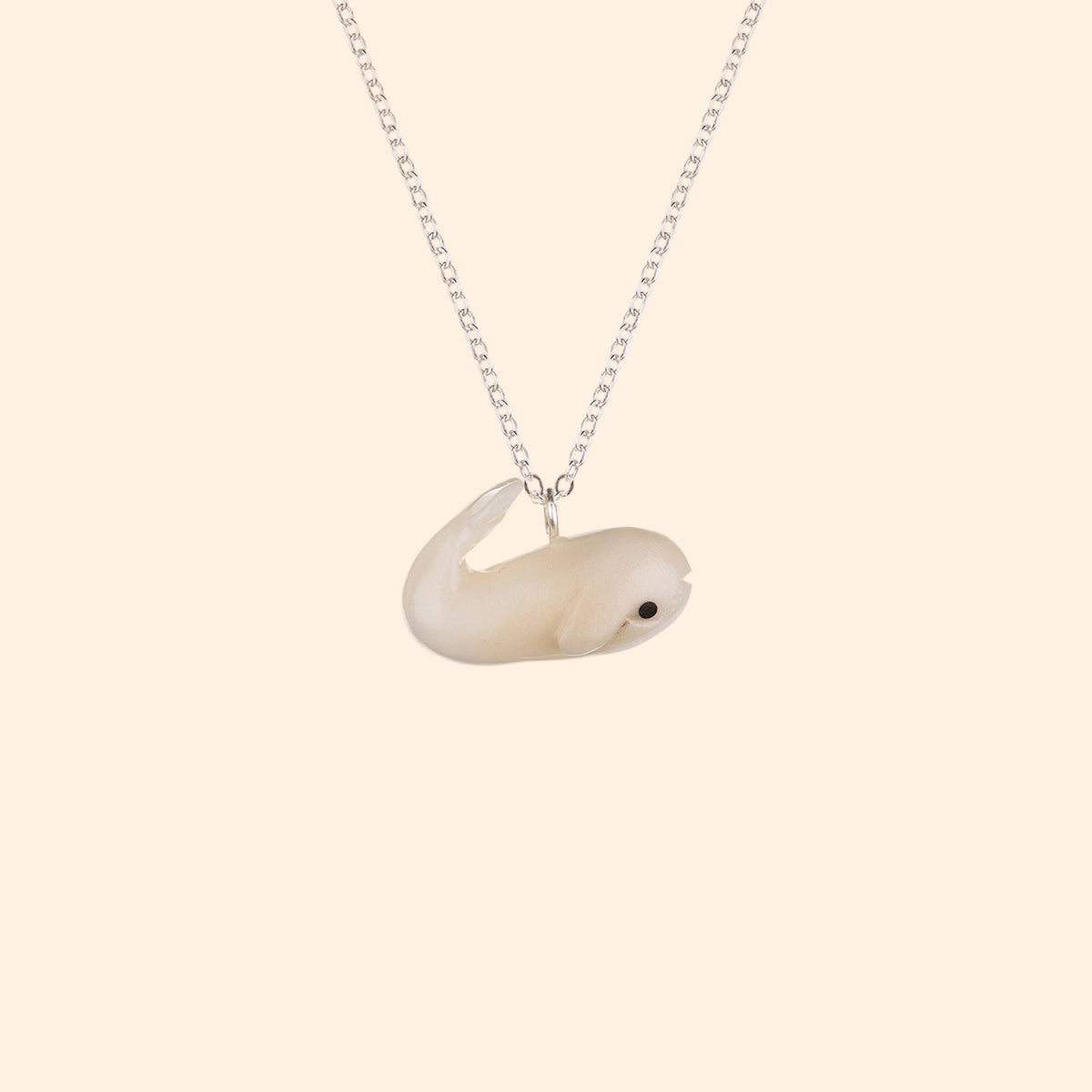 Mini Tagua Whale Pendant