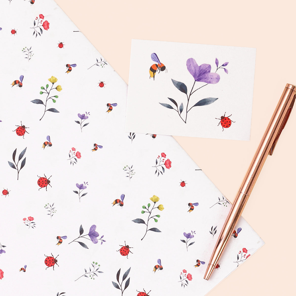 Elizabeth Grant Busy Bees Wrapping Paper