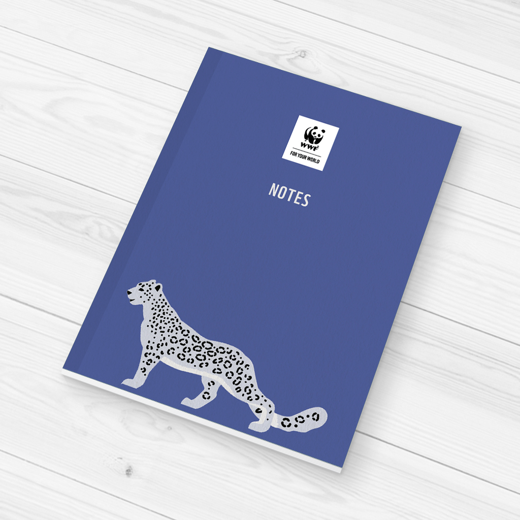 A5 Notebook - Snow Leopard