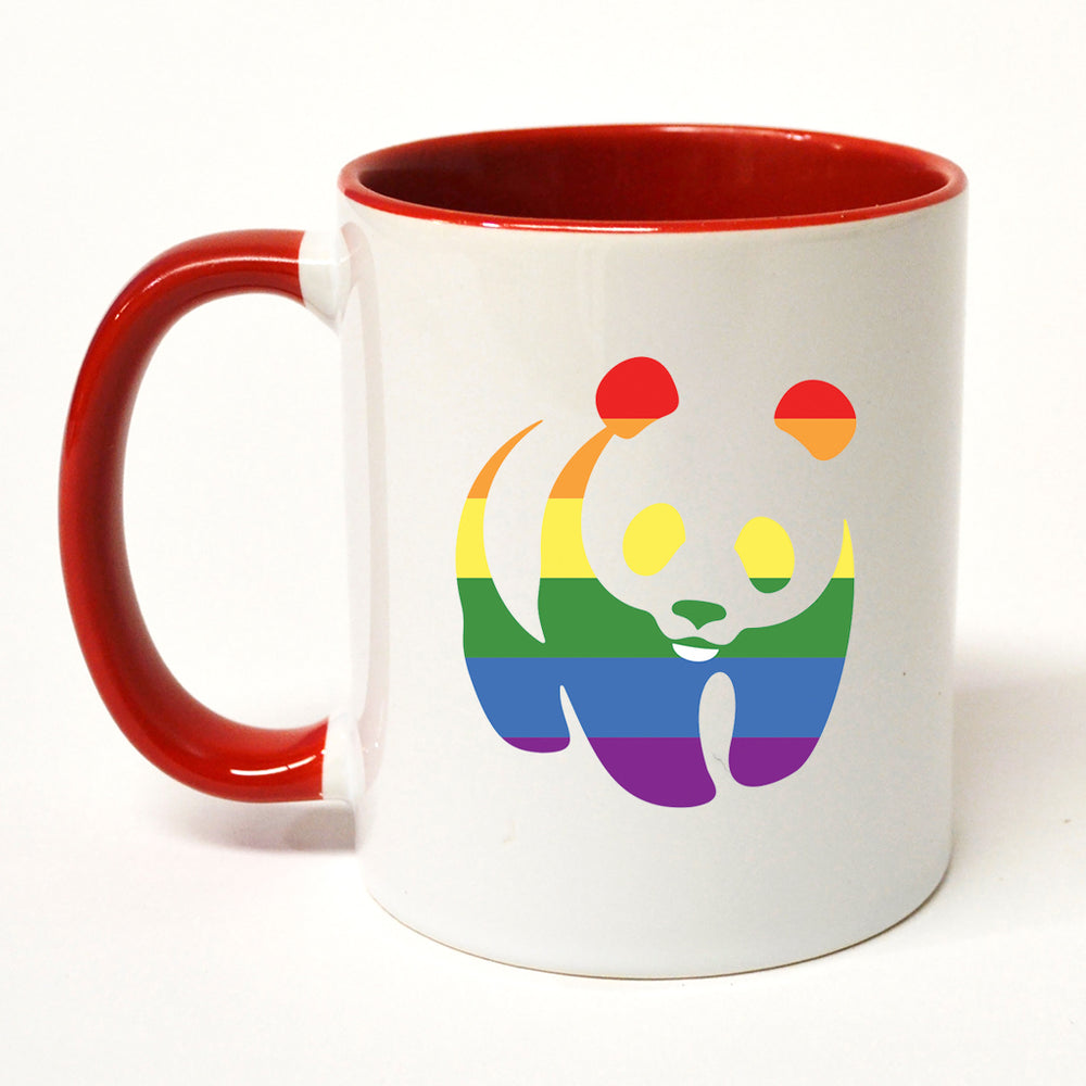 Rainbow Panda Coloured Insert Mug
